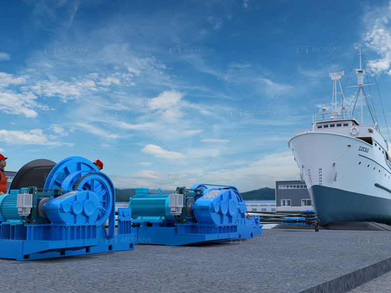 Slipway Winch for Pulling Boats And Marine Vessels - Aicrane